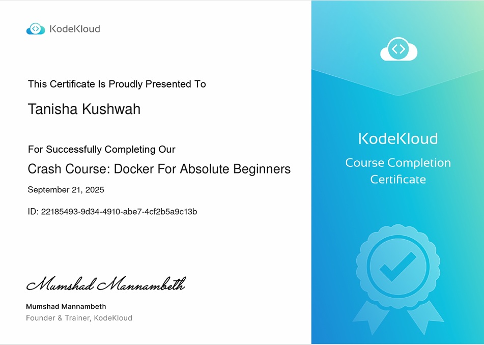 Tanisha Kushwah Portfolio