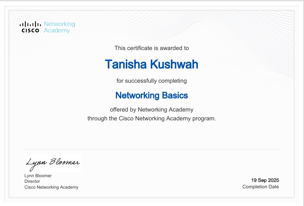 Tanisha Kushwah Portfolio